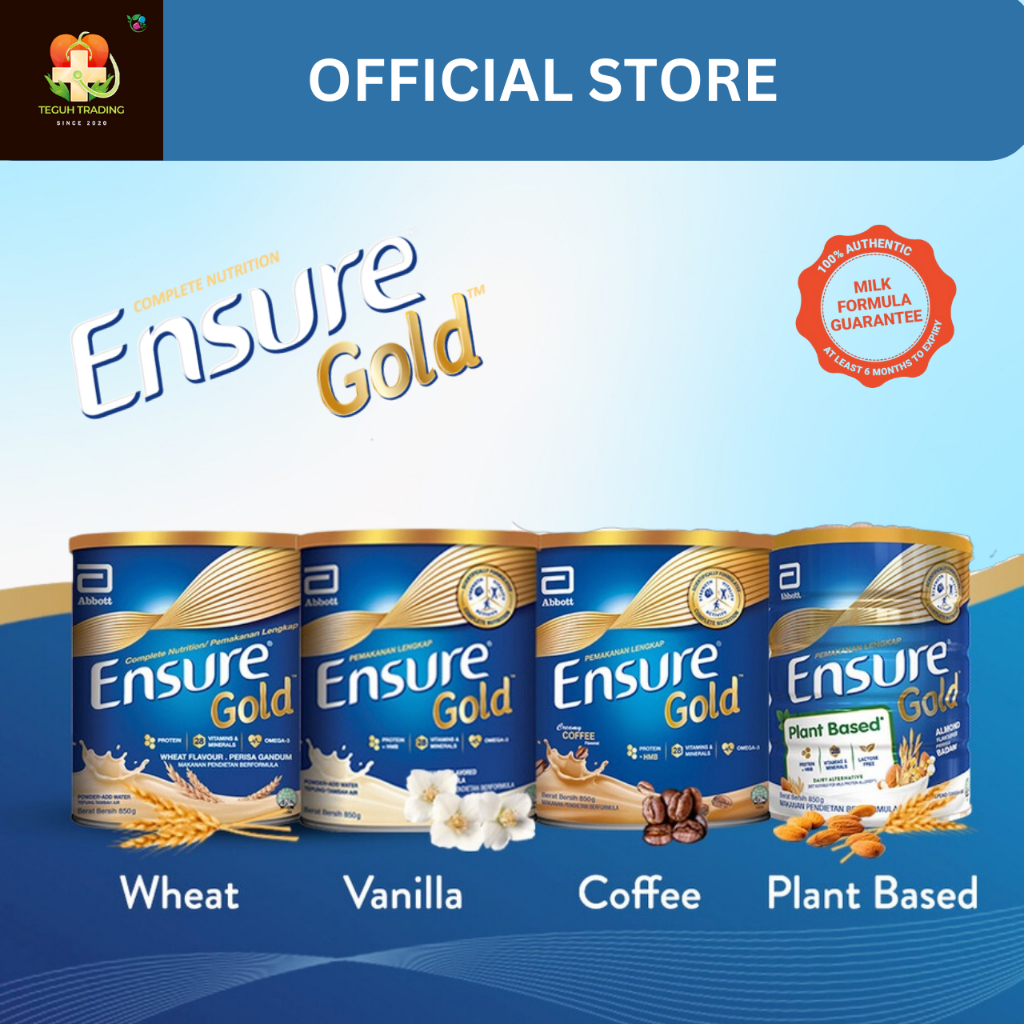 Ensure Gold 850g X 2 (vanilla , wheat , coffee , plantbase)[EXP 7/2024] | Shopee Malaysia