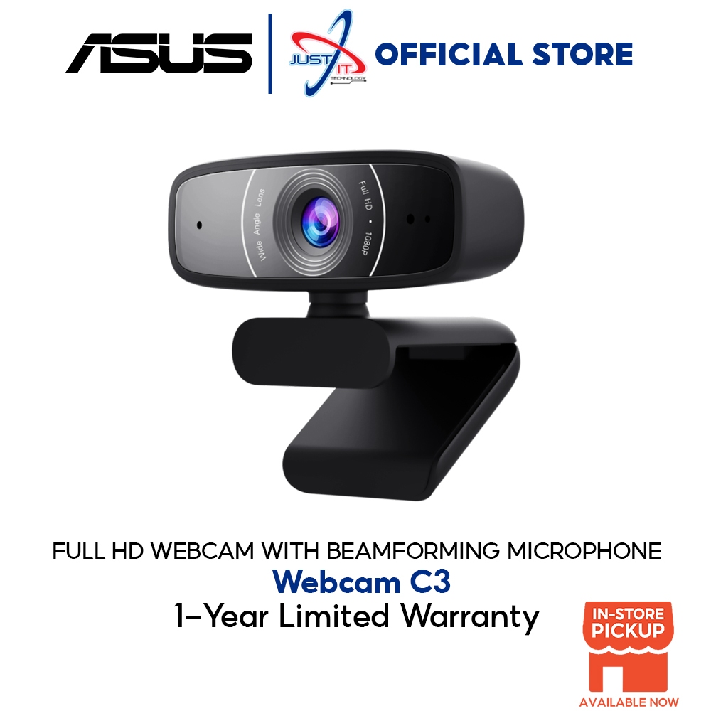 Asus Webcam C3 Full Hd With Microphone | Shopee Malaysia