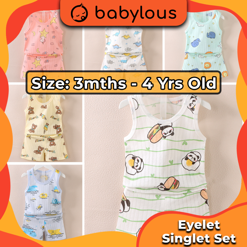 Baju Bayi Singlet Set Newborn Clothing Baju Kanak Tanpa Lengan ...
