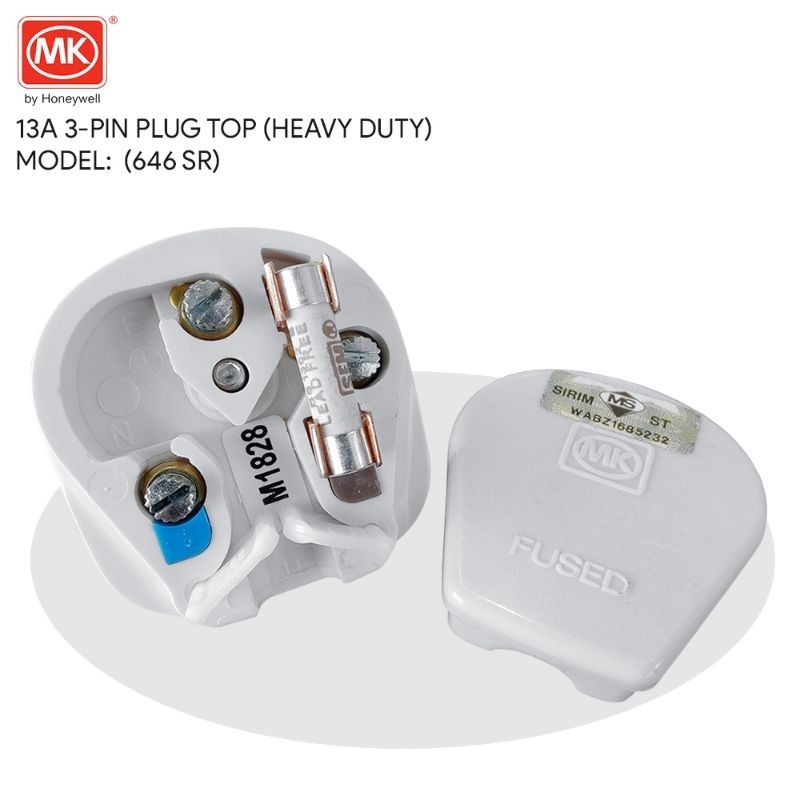 646 MK 13A 3 Pin Safety plug Sirim Approved 250v | Shopee Malaysia