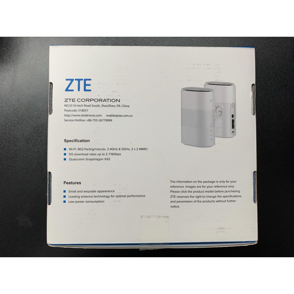 ZTE MC888 2.7Gbps 5G 4G+ LTE CAT16 Lock Band Wi-Fi 6 AX3600 (MODIFIED ...