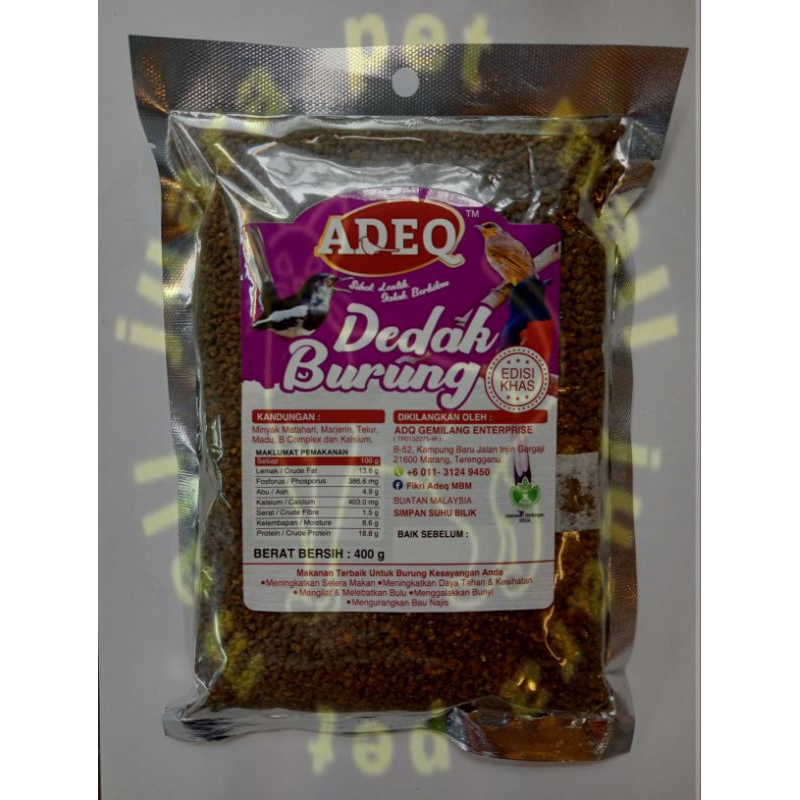 dedak burung adeq MBM edisi khas 400g | Shopee Malaysia