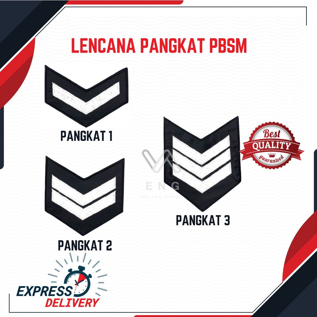 LENCANA PANGKAT PERSATUAN BULAN SABIT MERAH / PBSM - PANGKAT 1 ...