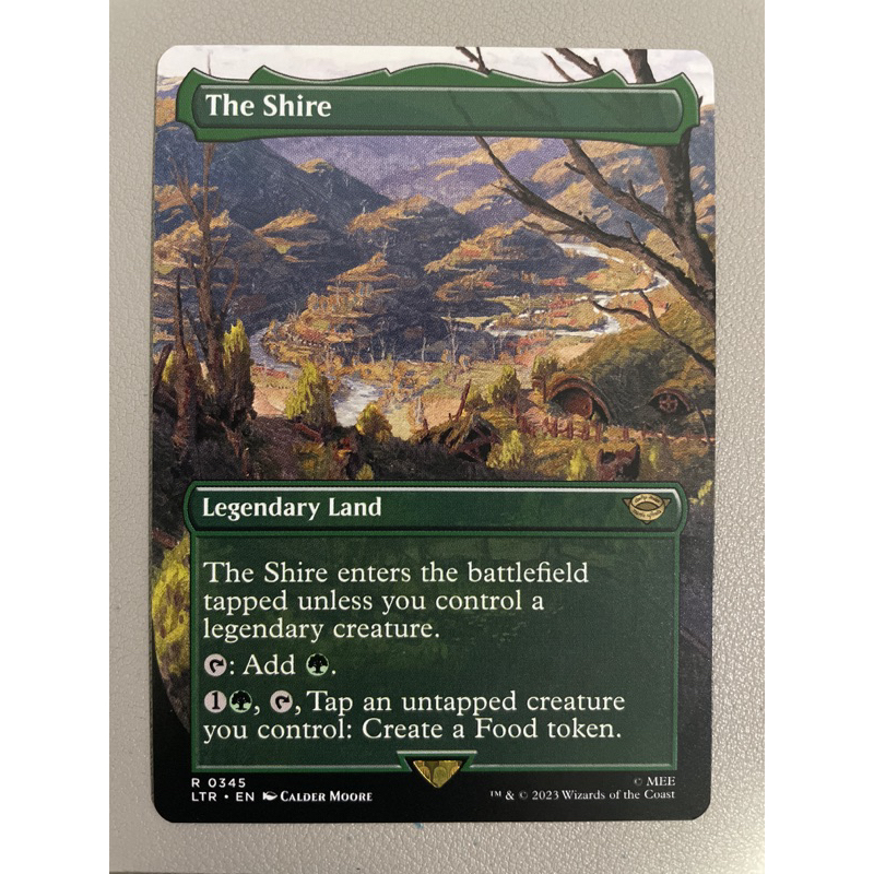 MTG:The Lord of the Rings (LTR) R0345 - The Shire (Borderless) | Shopee ...