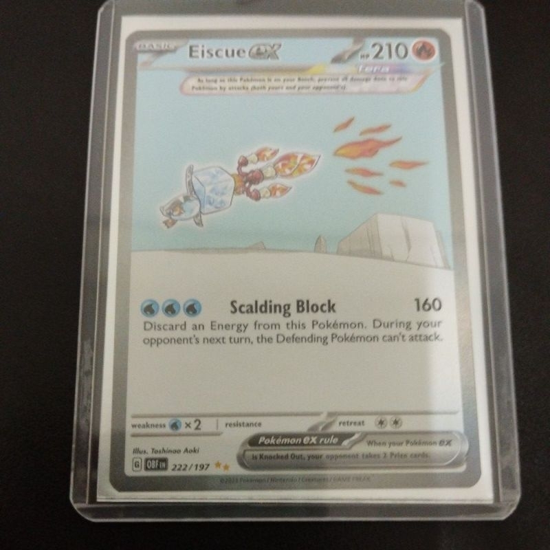 Original Pokémon TCG - Eiscue Ex Secret Illustration Rare Obsidian ...