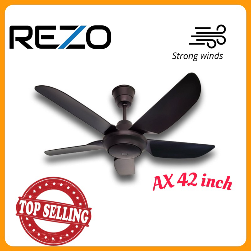 REZO AX42” 5 SPEED AC MOTOR ABS CEILING FAN WITH REMOTE CONTROL ...