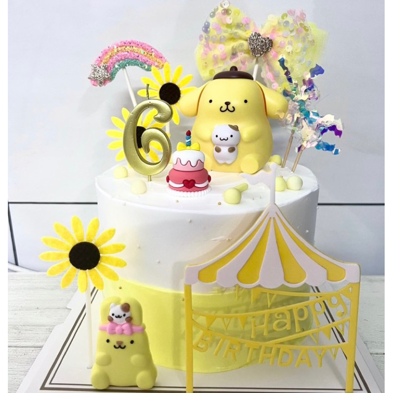 IMOCHI 布丁狗 蛋糕装饰摆件 pompom purin cake decorations | Shopee Malaysia