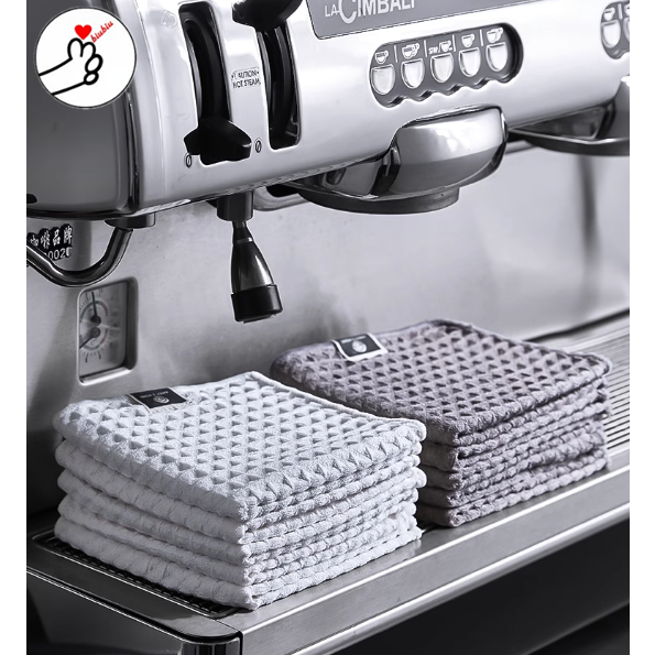 【Ready From MY】Coffee Machine Cleaning Bar Towel Waffle Small Towel ...