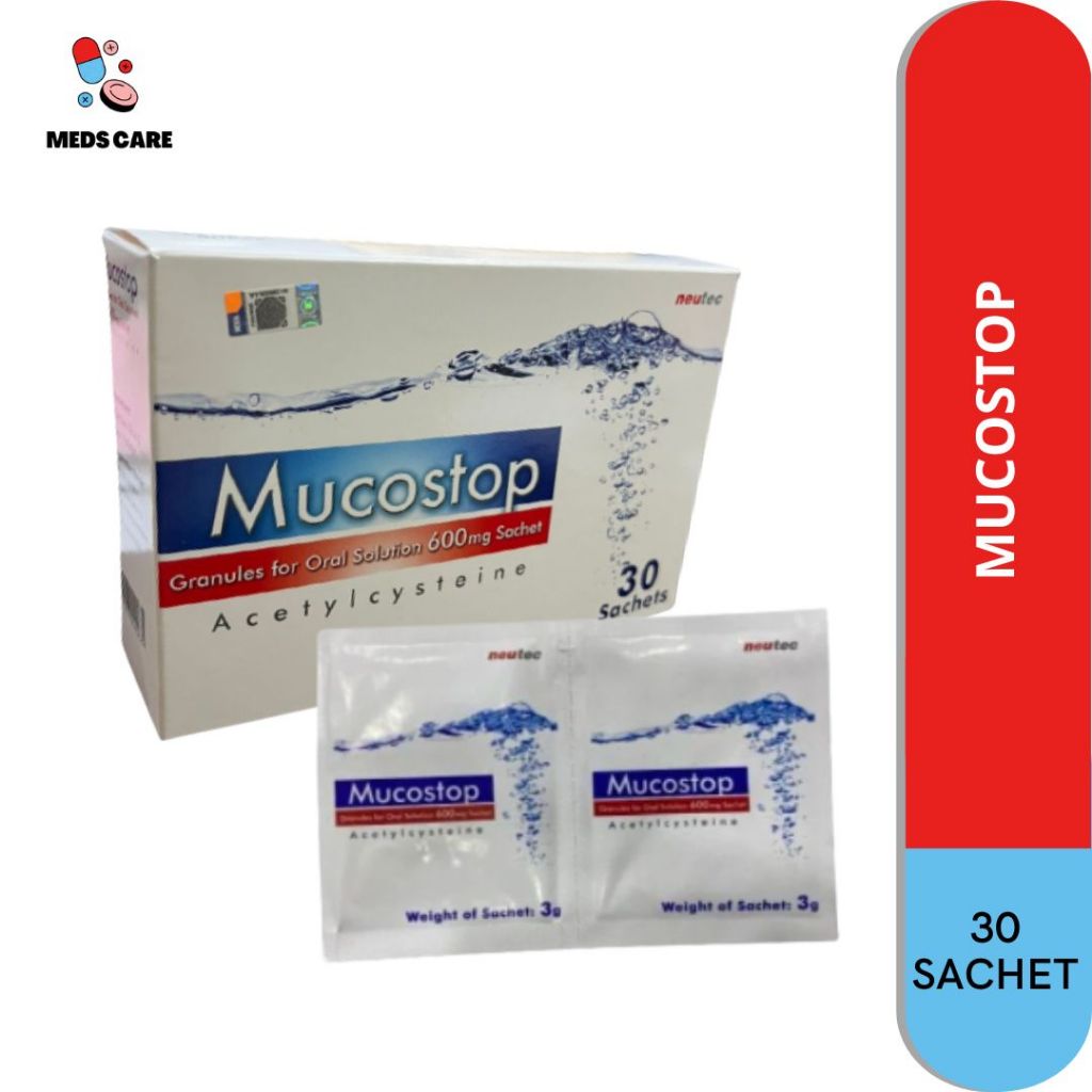 MUCOSTOP GRANULES FOR ORAL SALUTIONS 600MG 30 SACHET | Shopee Malaysia