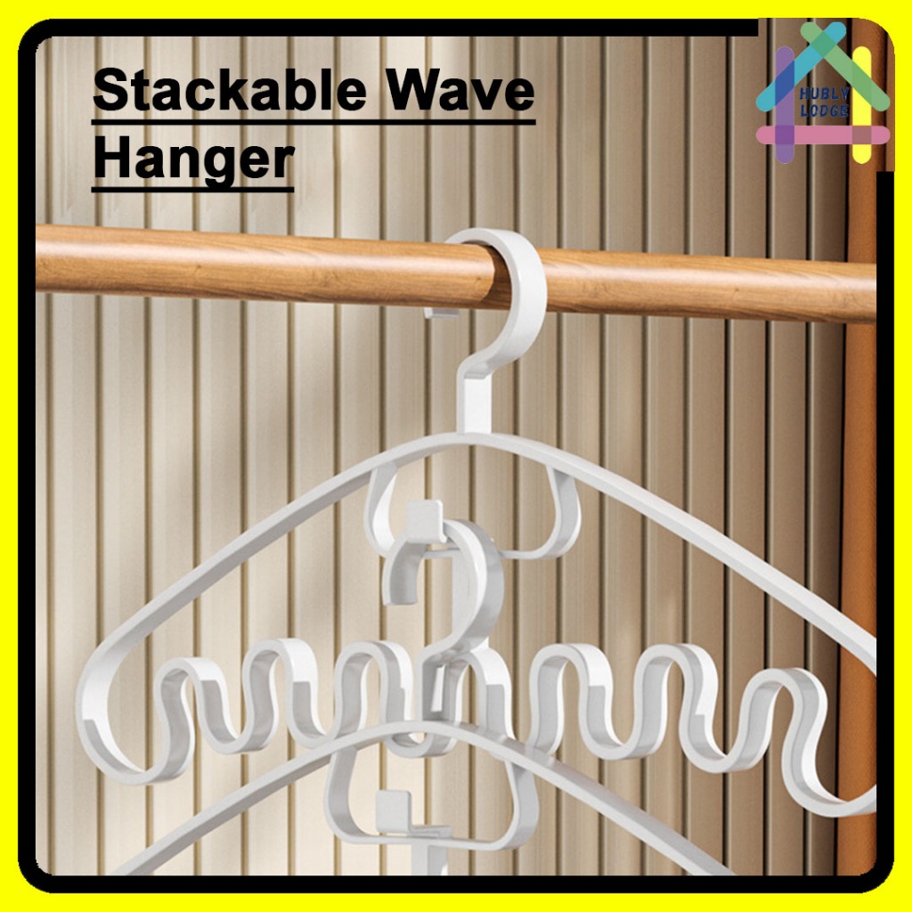 WAVE HANGER NON-SLIP BRA HANGER CLOTHES HANGER TIE SCARF HANGER WAVE ...