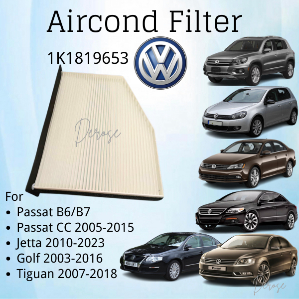 AIR COND FILTER VOLKSWAGEN PASSAT B6 / PASSAT B7 / PASSAT CC / JETTA ...