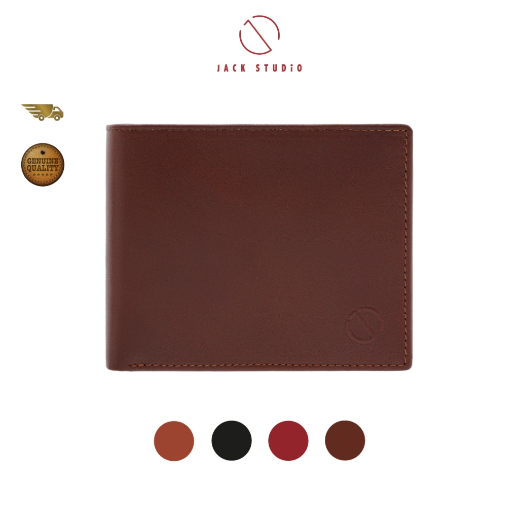 Jack Studio Vegetable Tanned Cow Leather Big Size Bifold Men’s Wallet ...