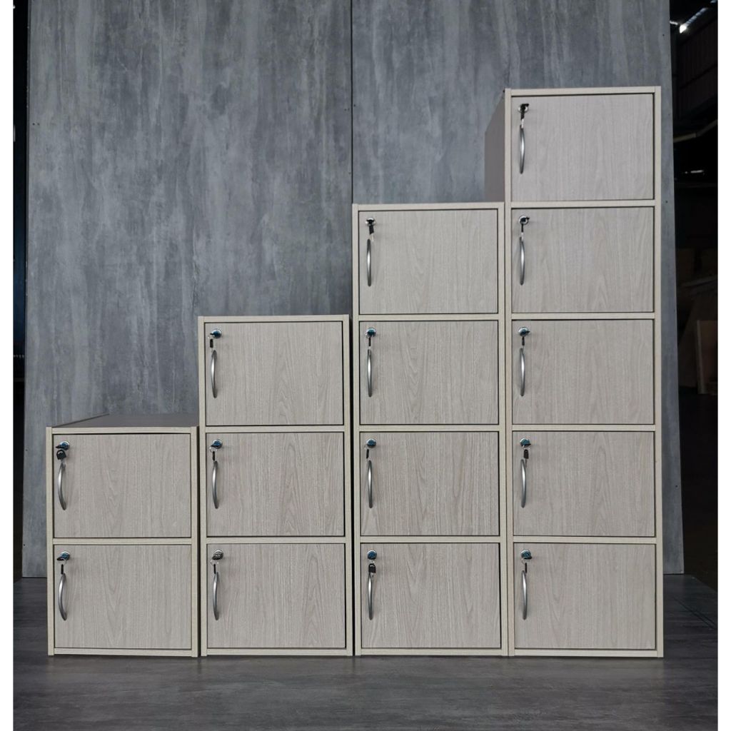 Storage Cabinet 5 Tier Bookcase Rak Buku Bookshelf Wooden Cabinet Home ...