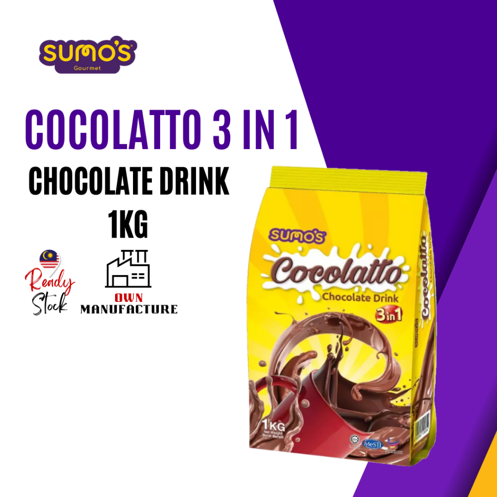 Sumo's COCOLATTO Chocolate Drink 3in1 1kg HALAL / Sumo's COCOLATTO ...