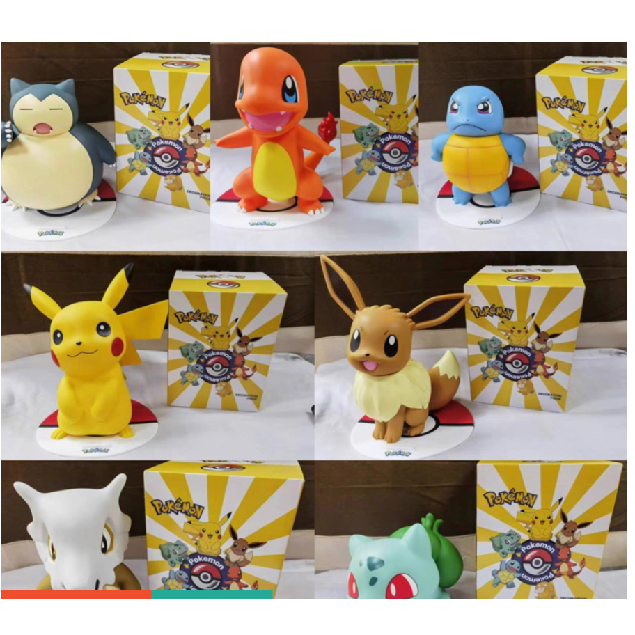POKEMON ANIME POCKET MONSTER COLLECTABLE FIGURES PIKACHU/EEVEE/SNORLAX ...