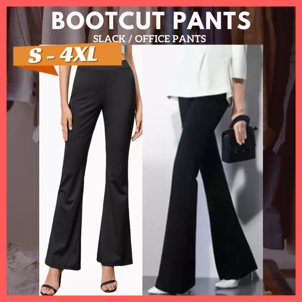 Seluar Slack Wanita Pants Women Bootcut Pants Seluar Perempuan Palazo ...