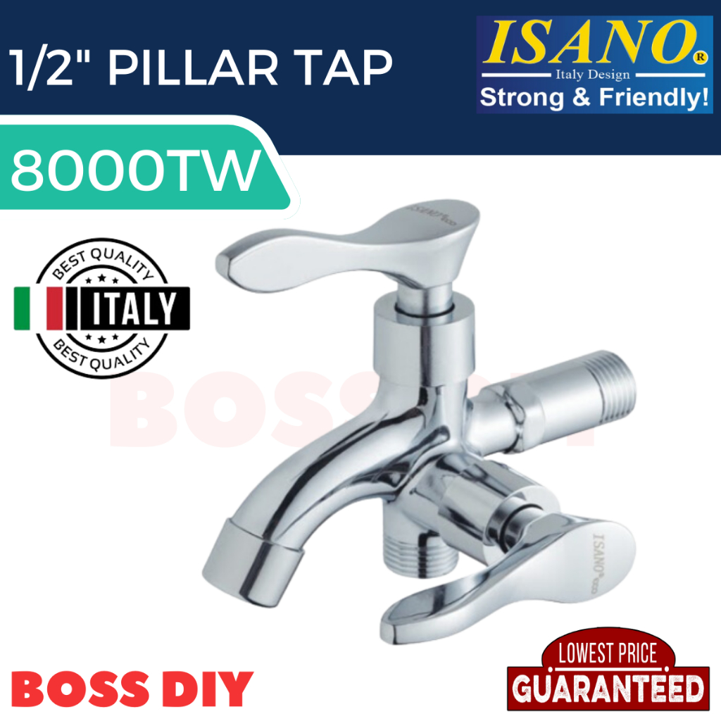 ISANO Two Way Faucet Tap 1/2" Wall Tap Wall Bib Tap Water Tap Faucet ...