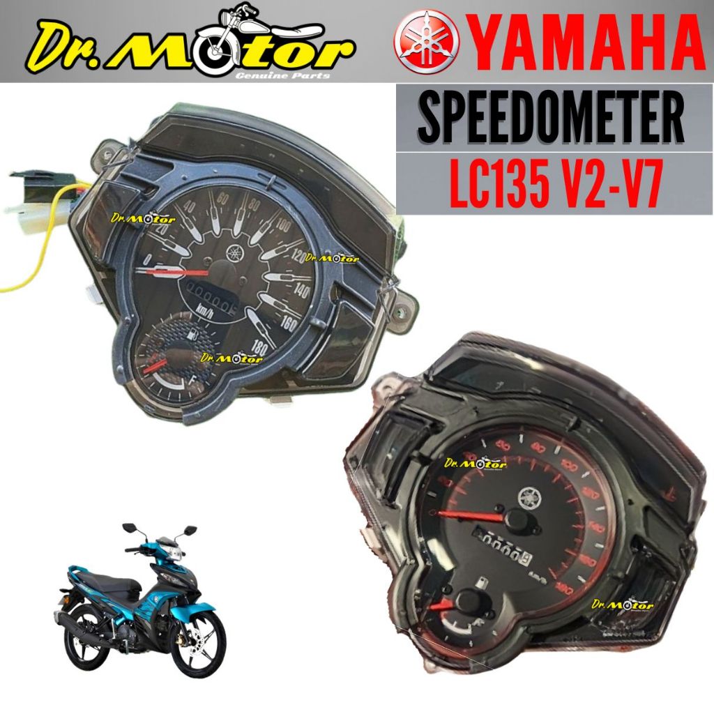 YAMAHA LC135 4S 5S V2 V3 V4 V5 V6 V7 LC 135 Meter Assy SpeedoMeter SPEED METER COMPLETE SET AAA ...