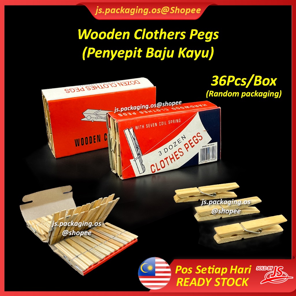 Penyepit Baju Kayu / Wooden Clothes Peg / 木衣夹 / Sepit Baju Kayu ...