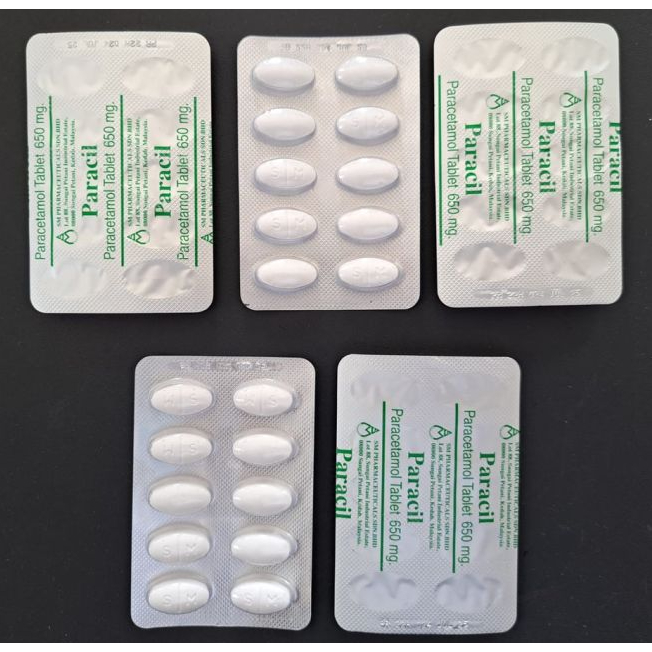 Paracil Paracetamol Tablet 650mg 10's | Shopee Malaysia