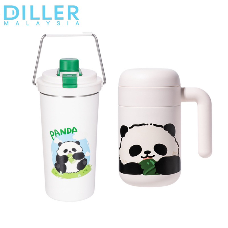 Diller Panda SUS316 Tea Coffee Office Thermo Mug Cup MLH9146/9143 ...