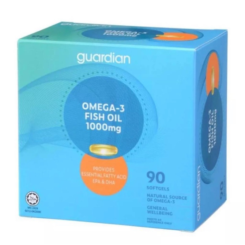 A Guardian NEW_OMEGA-3 Fish Oil 1000mg.(EPA180mg.DHA120mg) | Shopee ...