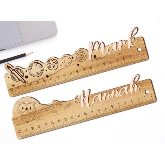 Wooden RULER Personalized Customized Name | Shopee Malaysia