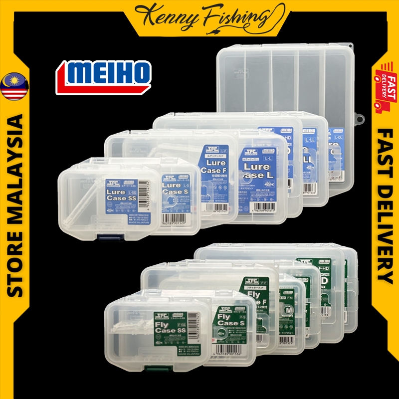 Meiho Lure Case / Fly Case Tackle Box F / HD / L / LL / M / OL / S / SS ...