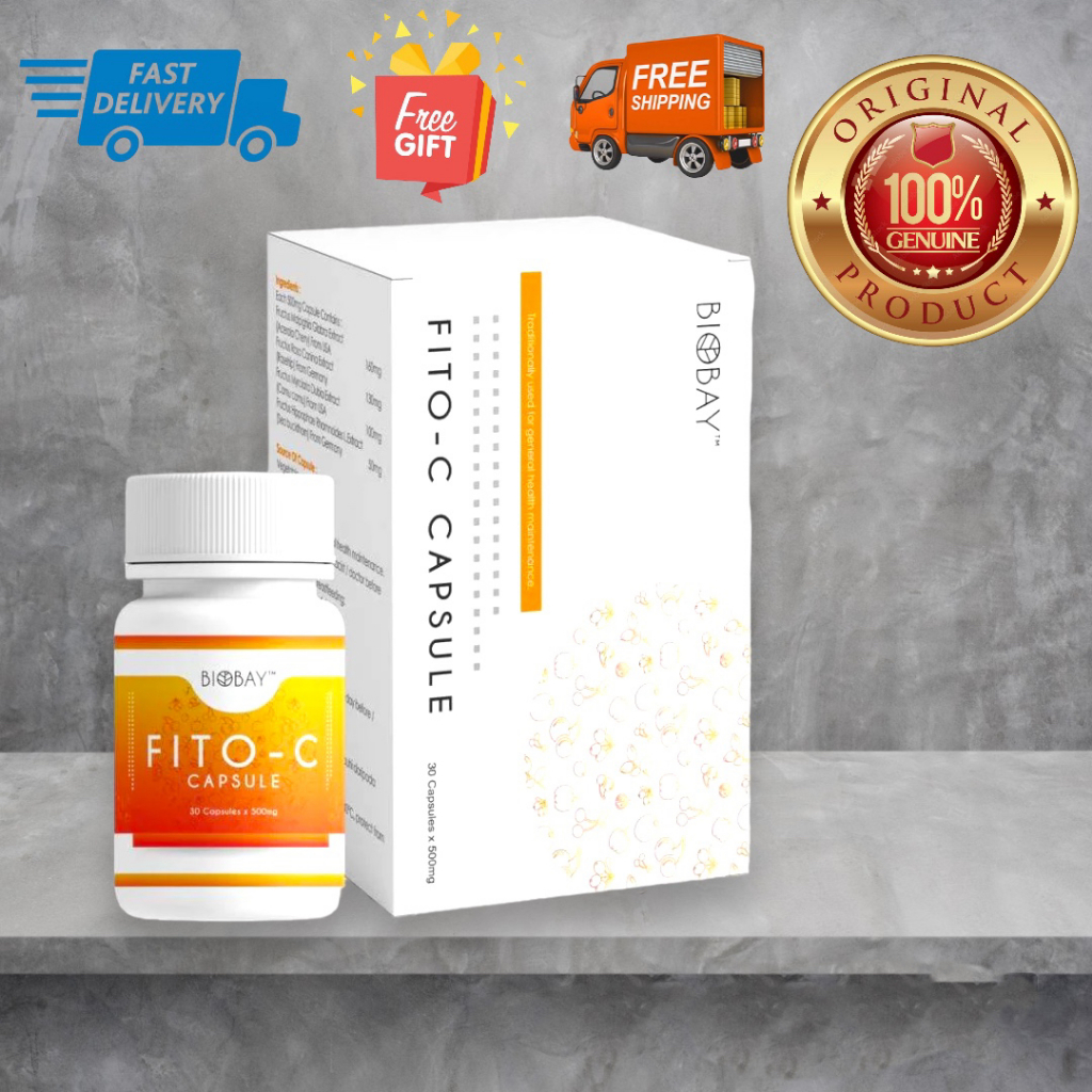 BIOBAY Fito-C (60’s x 500mg) | Natural Fruit Vitamin C | Immune Booster Health Supplement | 4 in ...