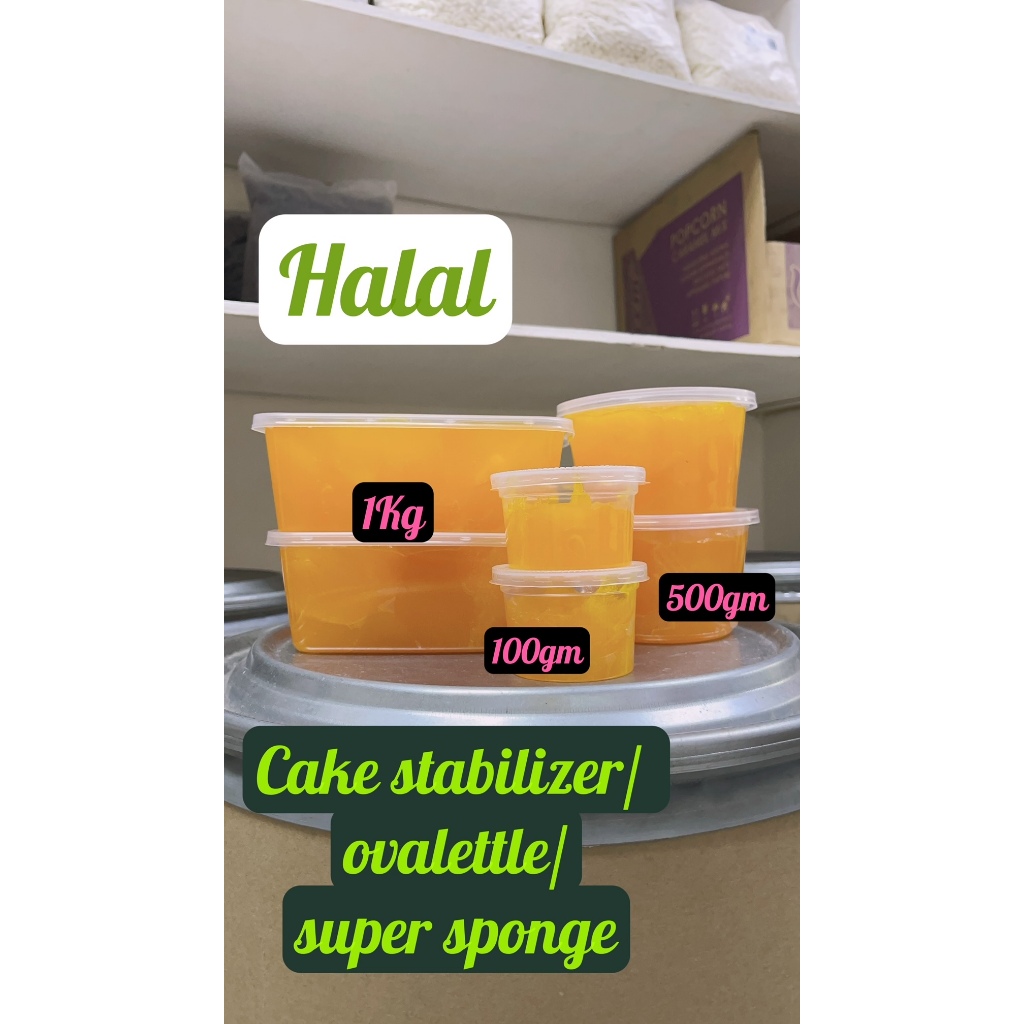 HALAL Ovalette Cake Stabilizer / Penstabil Kek HALAL / 清真蛋糕乳化剂 | Shopee ...