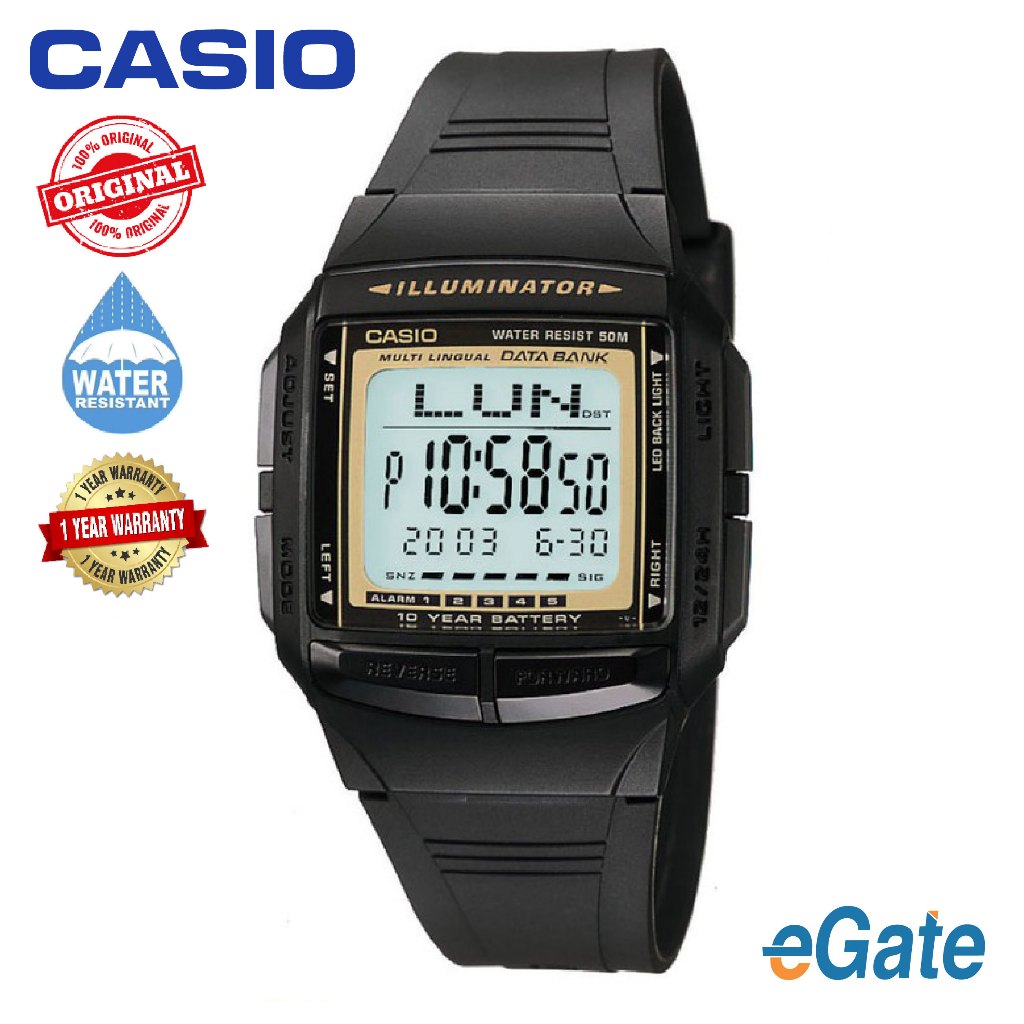 [100% Original] Casio DB-36-9AV Digital Telememo Data Bank Watches ...
