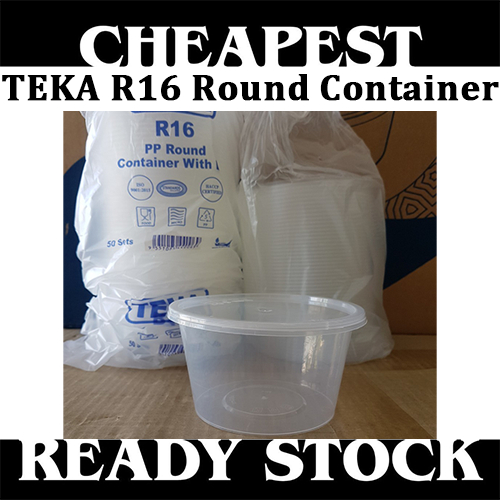 TEKA R16 Round Container By Packet 【50pcs】 | Shopee Malaysia