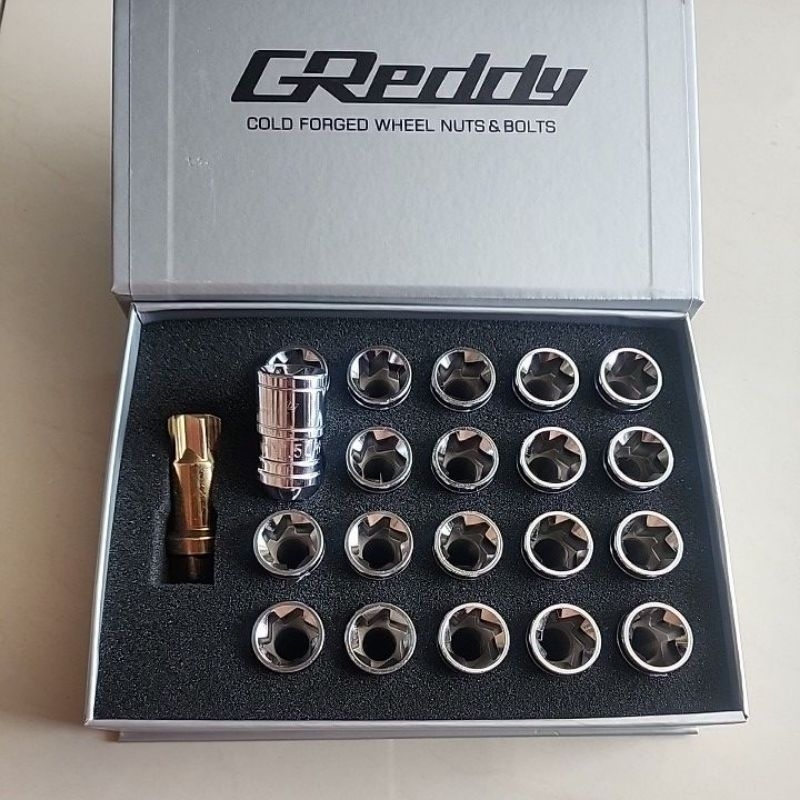 GReddy/Raypower Heavy Duty Racing Gear Cyclone Style Wheel Nut Sport ...