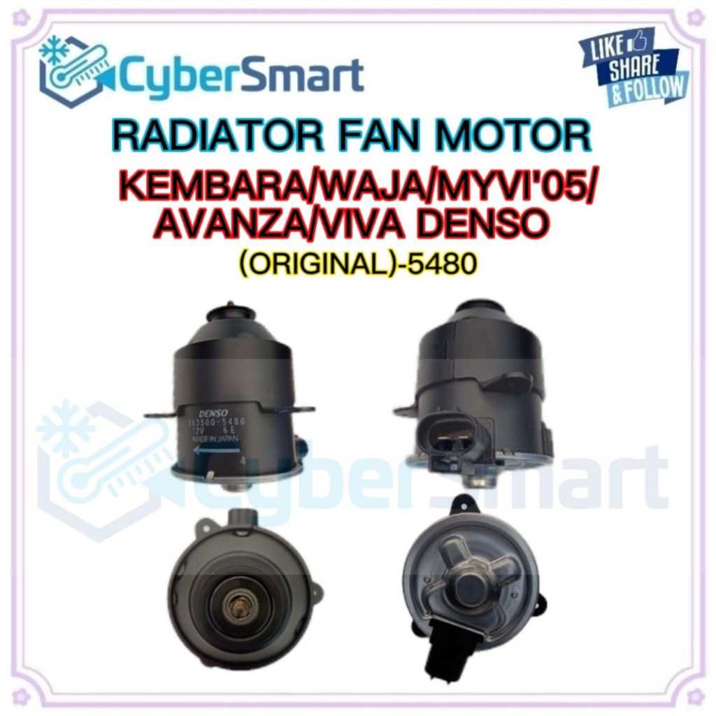 Perodua Old Myvi '2005-11/Viva /Kembara DVVT/Avanza 1.3 DENSO Radiator Fan Motor 263500-5480 ...