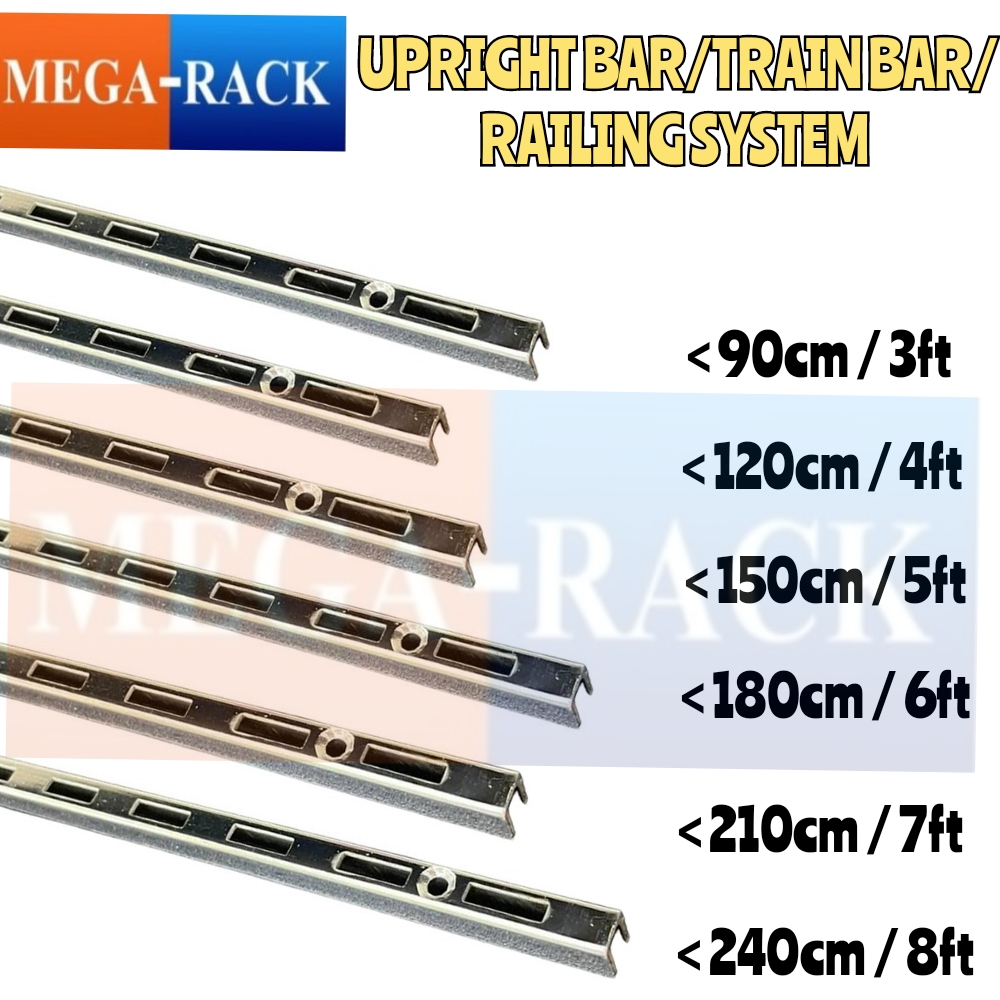 Upright Railing System AA Upright Railing Wall /Railing for Shelf Wall ...