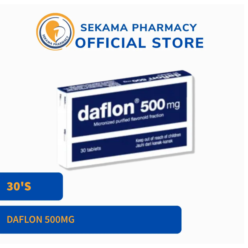 DAFLON 500MG TABLET 30'S (FOR HEMORRHOIDS) [EXP: 1/2027] | Shopee Malaysia
