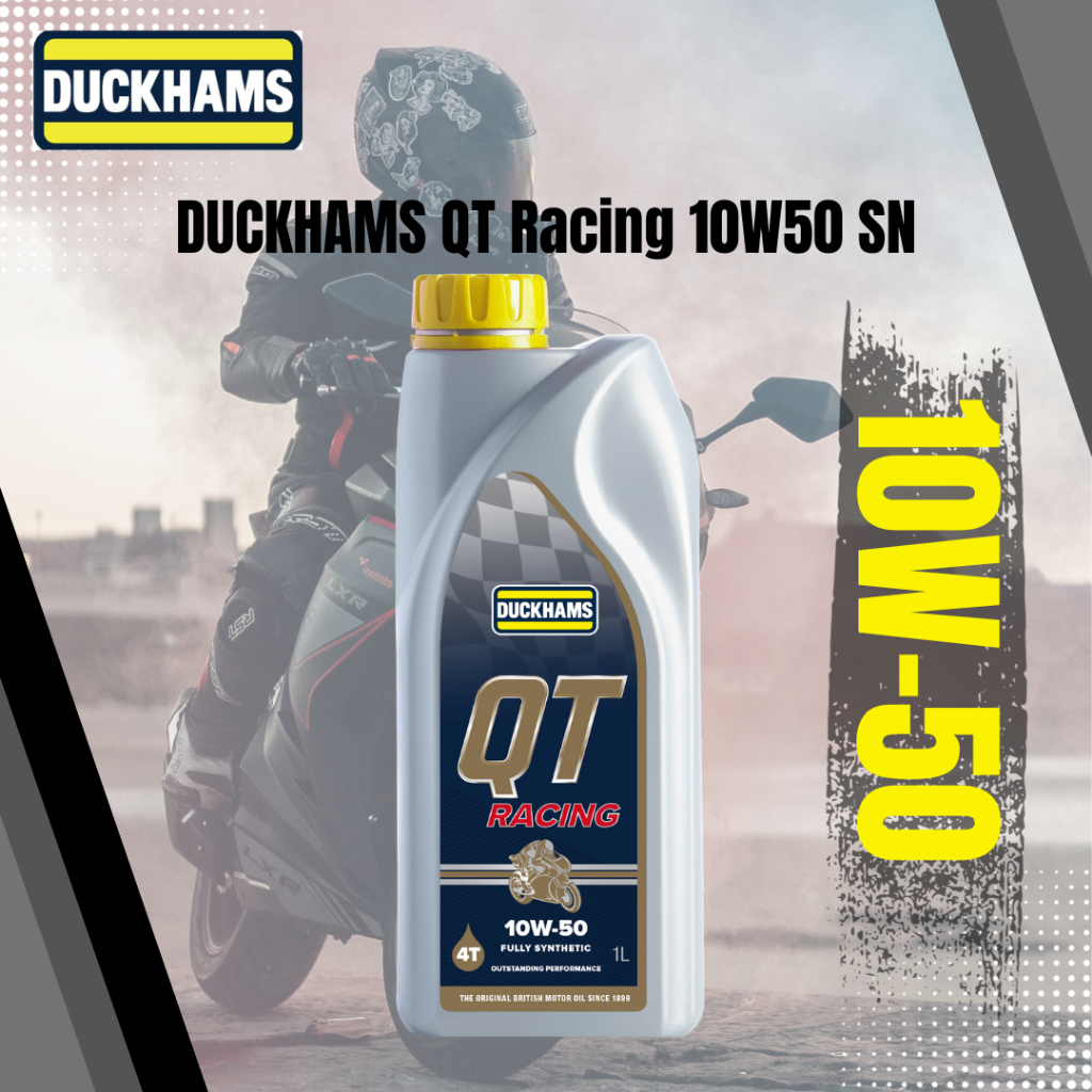 Motor Engine Oil DUCKHAMS QT Racing 10W-50 SN Minyak Hitam Motor Fully Synthetic | Shopee Malaysia