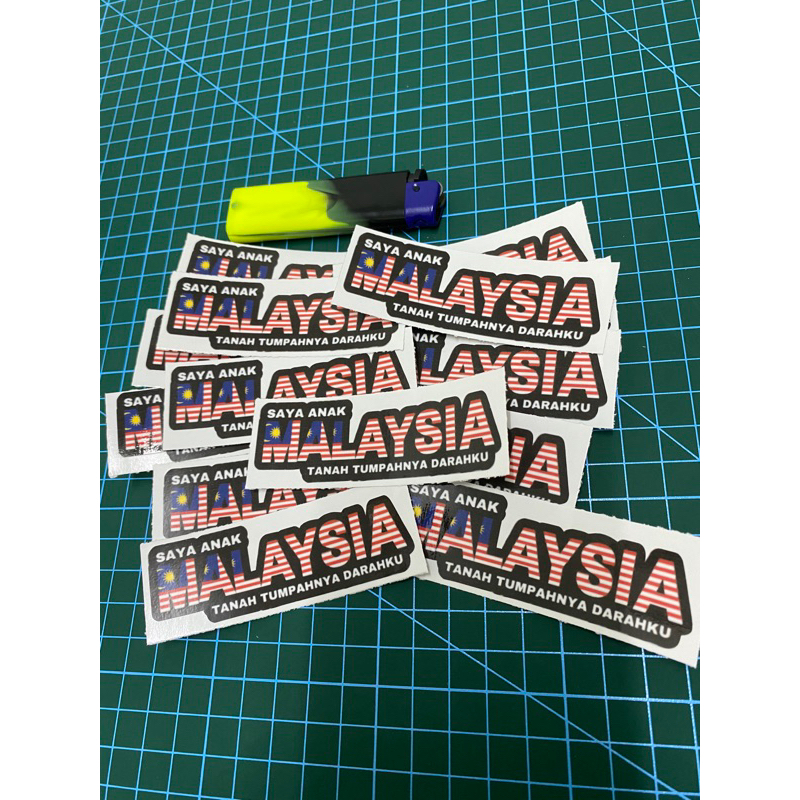 Design Bendera Saya Anak Negeri 1pcs #Sticker motor kereta #stiker ...