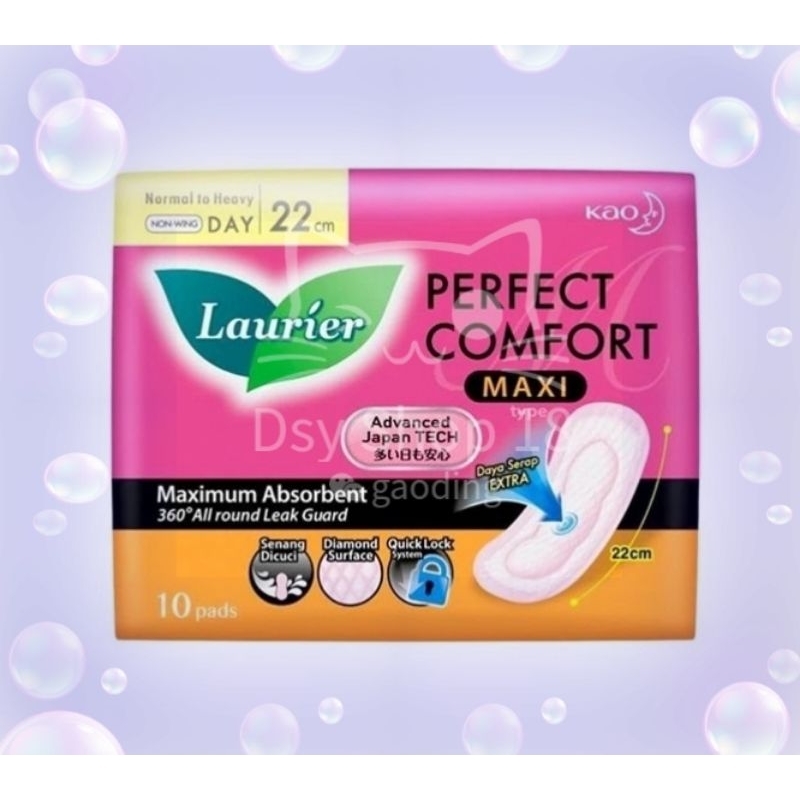 Laurier Perfect Comfort Maxi 22cm [10's] | Shopee Malaysia