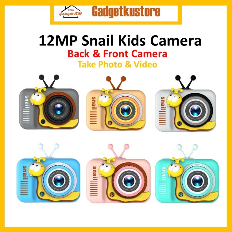 Snail Kids Dual Camera Front Back 12MP Take Photo Video Record Games ...