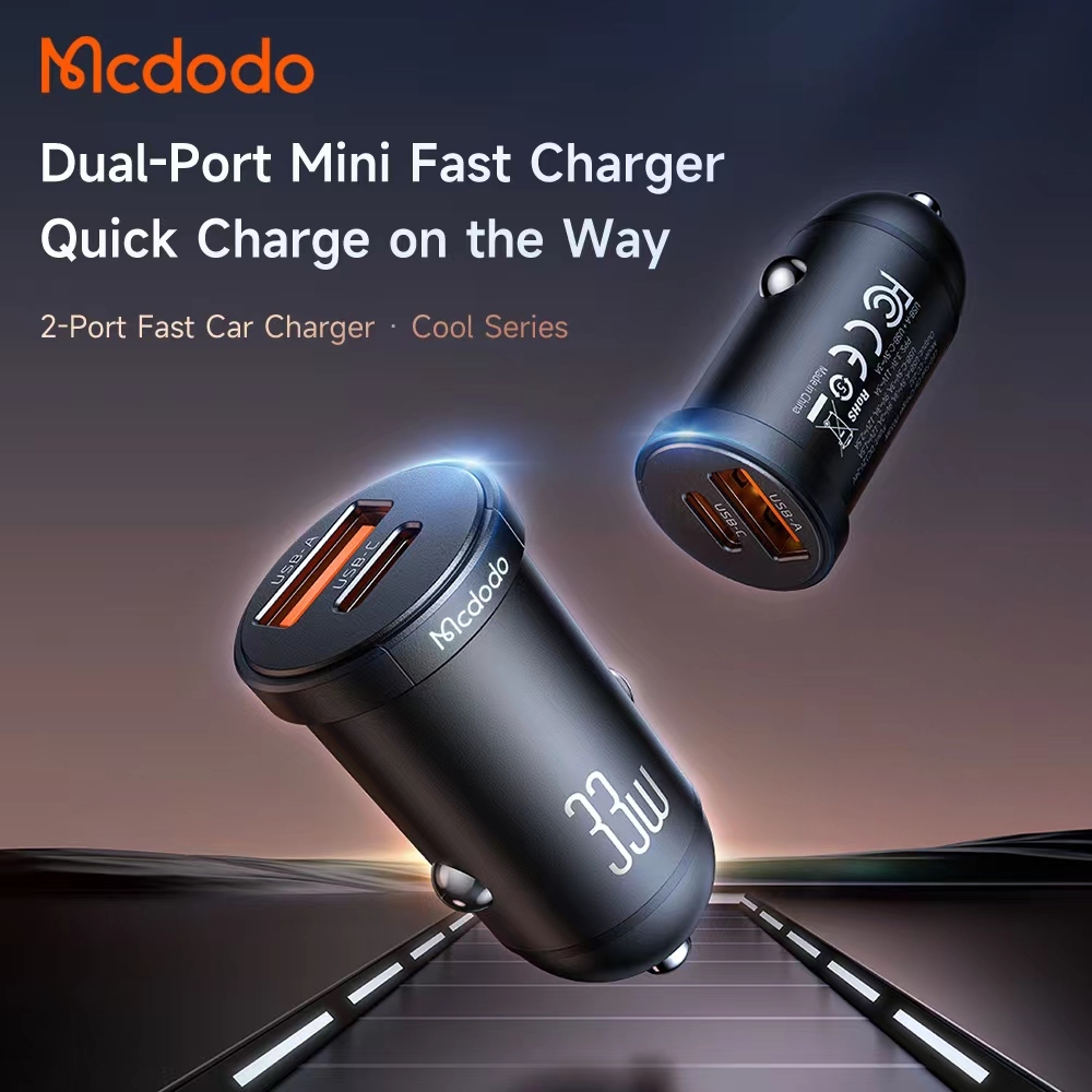 MCDODO CC-232 33W Car Charger Adapter QC3.0 + PD 3.0 Dual USB Port ...
