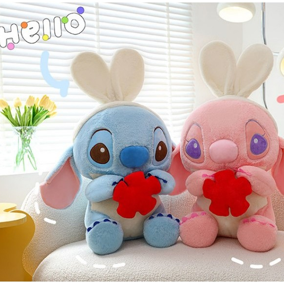 Flower Stitch baby blue Angel pink Stuffed toy Plushie Children gift ...