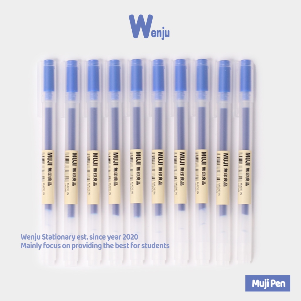 WENJU | MUJI Gel Ink Pen 0.5 mm & 0.38 mm (4colours) | Shopee Malaysia