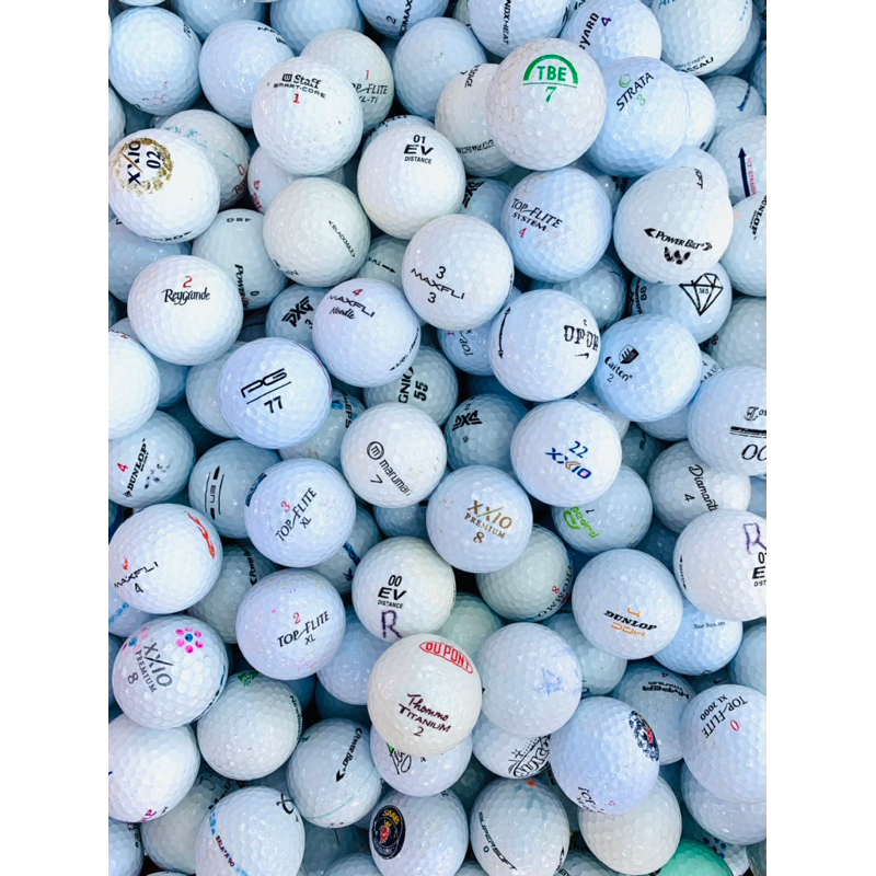 MIX BRAND WHITE USED GOLF BALL HQ - 💯 TRUSTED (10’S & 50’S) | Shopee ...