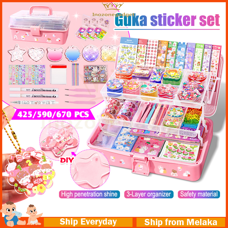 670pcs/set Full Set Cuckoo Material Package Sticker Guka Kuka Guka Set ...