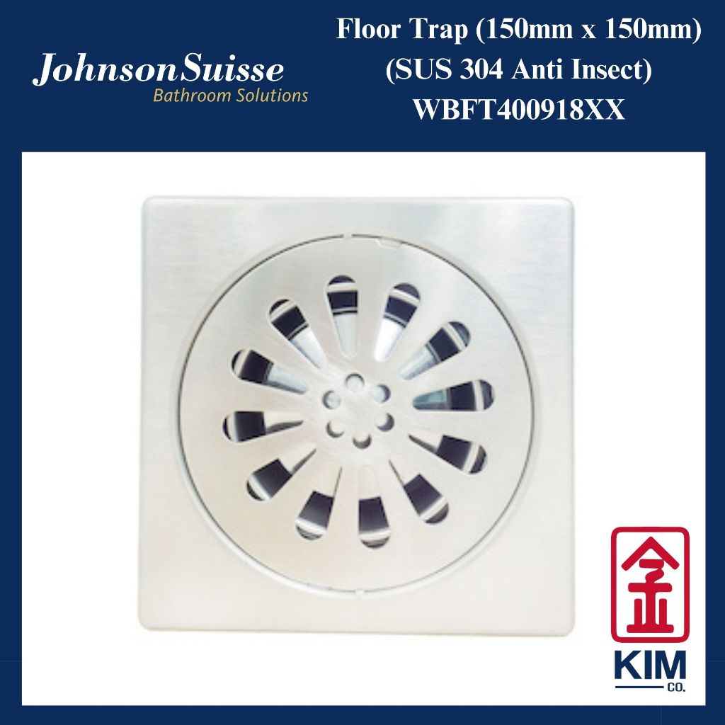Johnson Suisse SUS304 Floor Trap (WBFT400918XX) | Floor Drain | Floor ...