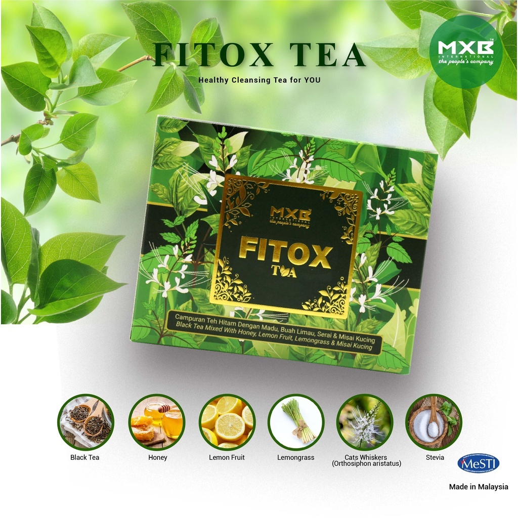 🔥 GABA FITOX TEA - Fit & Detox with Misai Kucing & Vitamin C 🔥 | Shopee ...
