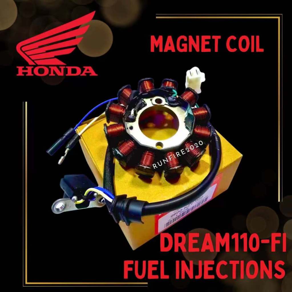HONDA EX5-DREAM110-FI STARTER COIL ASSY / MAGNET FUEL STARTOR / EX5FI / EX5 DREAM 110-FI / FUEL ...
