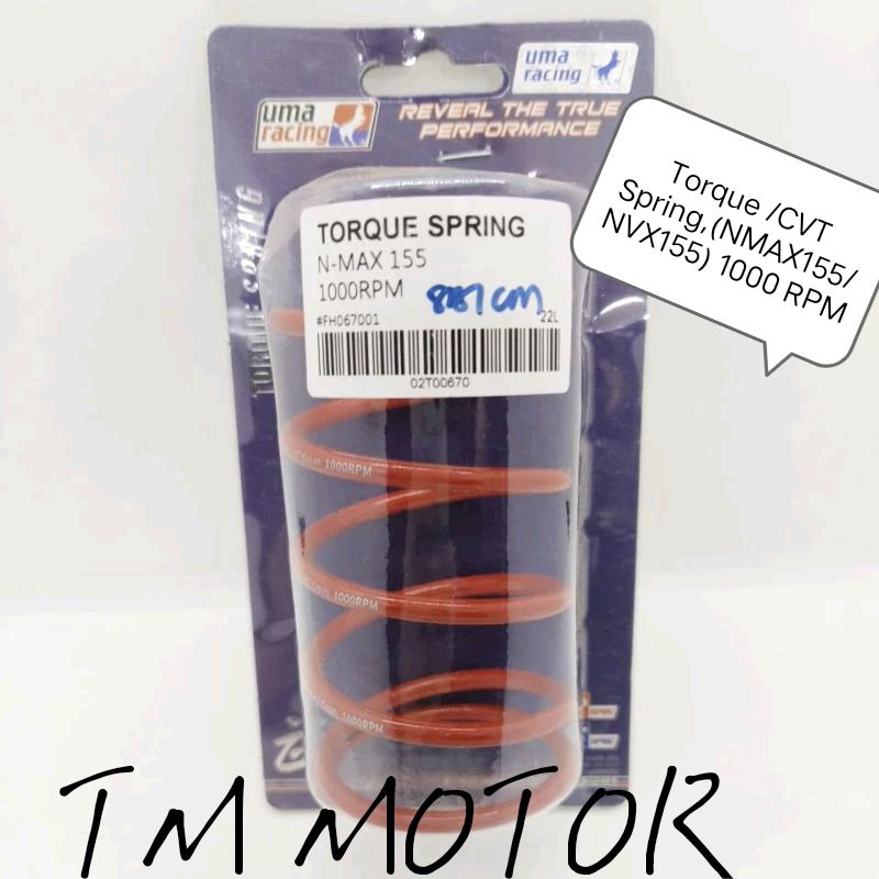 UMA Racing Torque Spring/ CVT spring, 1000 RPM, (Nmax155/ NVX155 ...