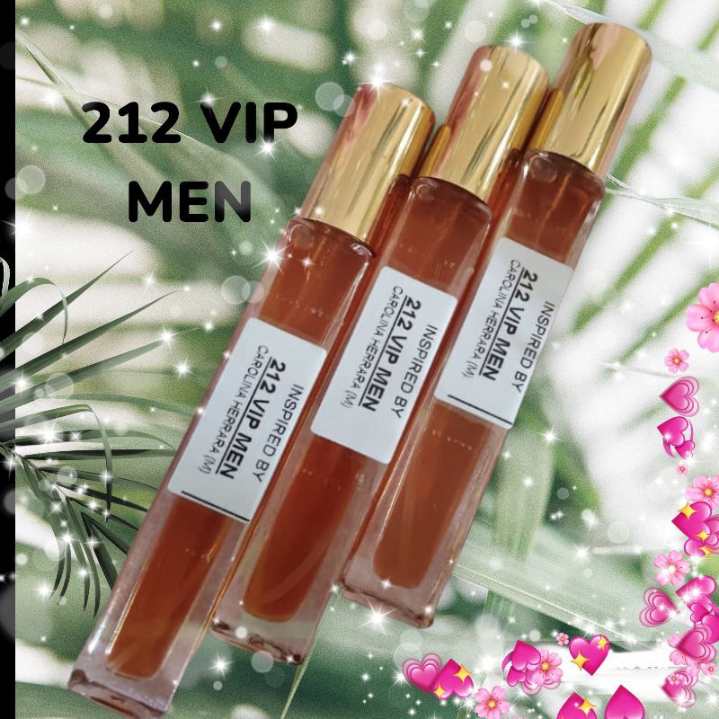 PERFUME GRED PREMIUM (212 VIP MEN)PERFUME BODY/ TAHAN LAMA (10ml ...